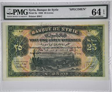 Syria's banknotes - The banknote Numizon catalog