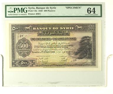 Syria's banknotes - The banknote Numizon catalog