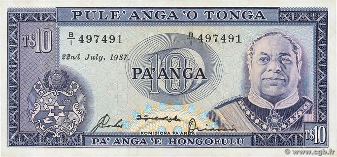 Tonga's banknotes - The banknote Numizon catalog