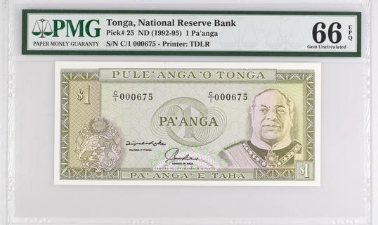 Tonga's banknotes - The banknote Numizon catalog