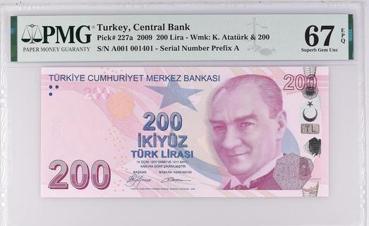 200 turk lirasi type 2009 Turquie | Turquie - Le catalogue Numizon