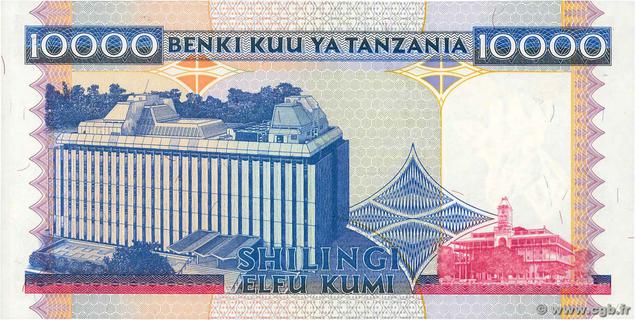 Tanzania 10,000 shillings Type 1995 | Tanzania - The banknote Numizon ...