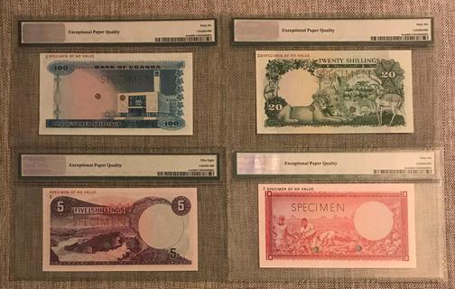 Uganda's banknotes - The banknote Numizon catalog