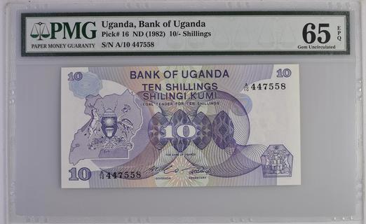 Uganda's banknotes - The banknote Numizon catalog