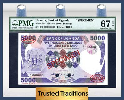 Uganda's banknotes - The banknote Numizon catalog