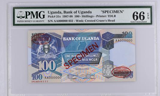 Uganda's banknotes - The banknote Numizon catalog
