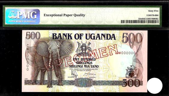 Uganda's banknotes - The banknote Numizon catalog