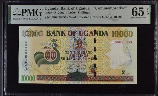 Uganda's banknotes - The banknote Numizon catalog