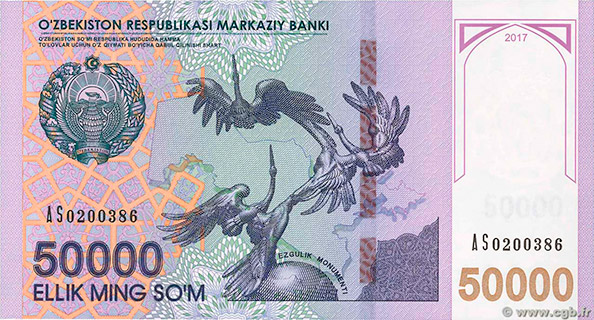 Uzbekistan's banknotes - The banknote Numizon catalog