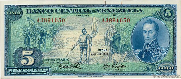Venezuela's banknotes - The banknote Numizon catalog