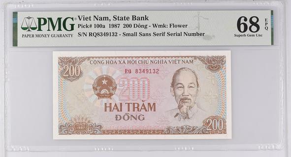 Vietnam 200 dong type 1987 | Vietnam - The banknote Numizon catalog