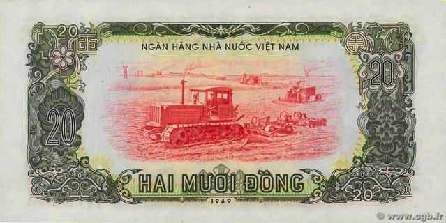 Vietnam 20 dong type 1969 | Vietnam - The banknote Numizon catalog