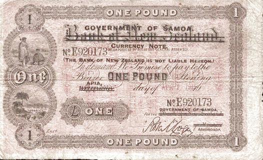 Samoa's banknotes - The banknote Numizon catalog