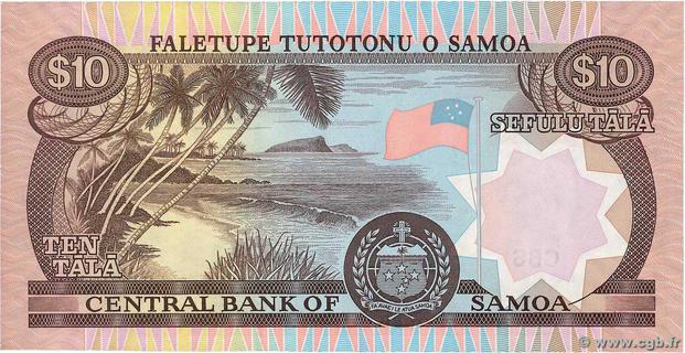 Samoa 10 tālā Type 2002 | Samoa - The banknote Numizon catalog