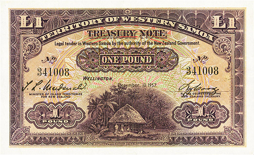 Samoa's banknotes - The banknote Numizon catalog