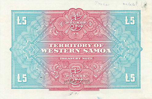 Samoa's banknotes - The banknote Numizon catalog
