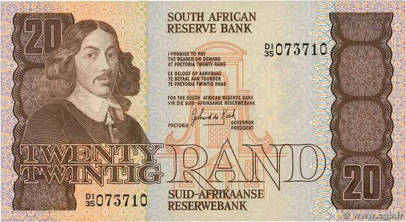 South Africa 20 rand | South Africa - The banknote Numizon catalog