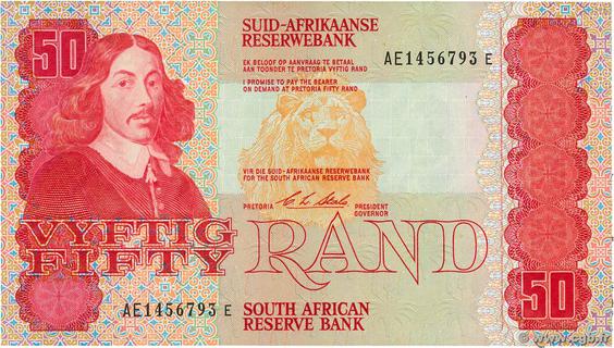 South Africa 50 rand | South Africa - The banknote Numizon catalog