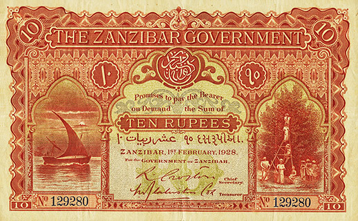Zanzibar's banknotes - The banknote Numizon catalog