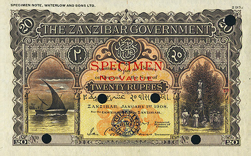 Zanzibar's banknotes - The banknote Numizon catalog