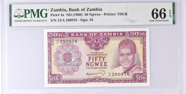 Zambia's banknotes - The banknote Numizon catalog