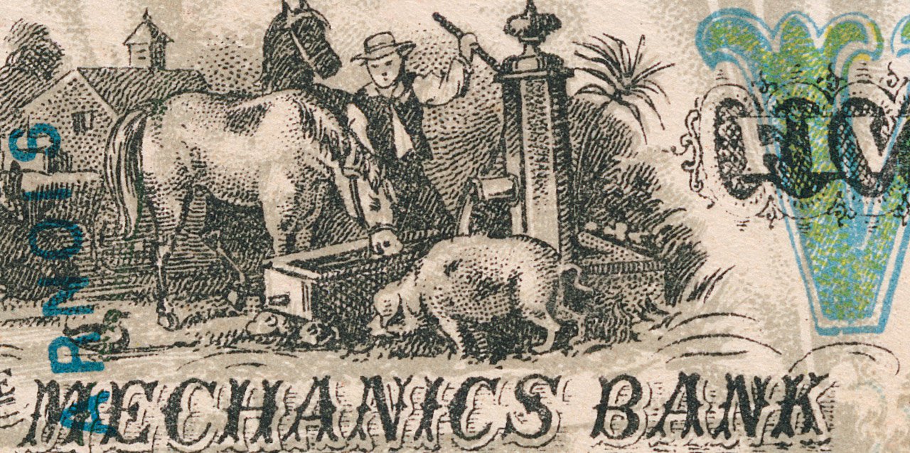 Two 19th century Canadian banknotes on chromolithographs | Numizon