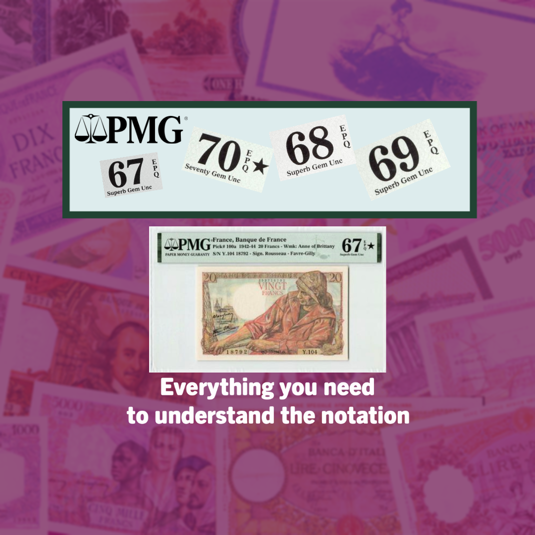 Comprendre la notation de PMG- Numizon News