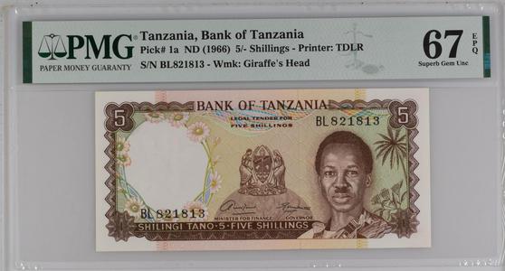 Tanzania's banknotes - The banknote Numizon catalog