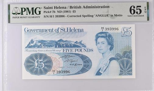 Saint Helena's banknotes - The banknote Numizon catalog