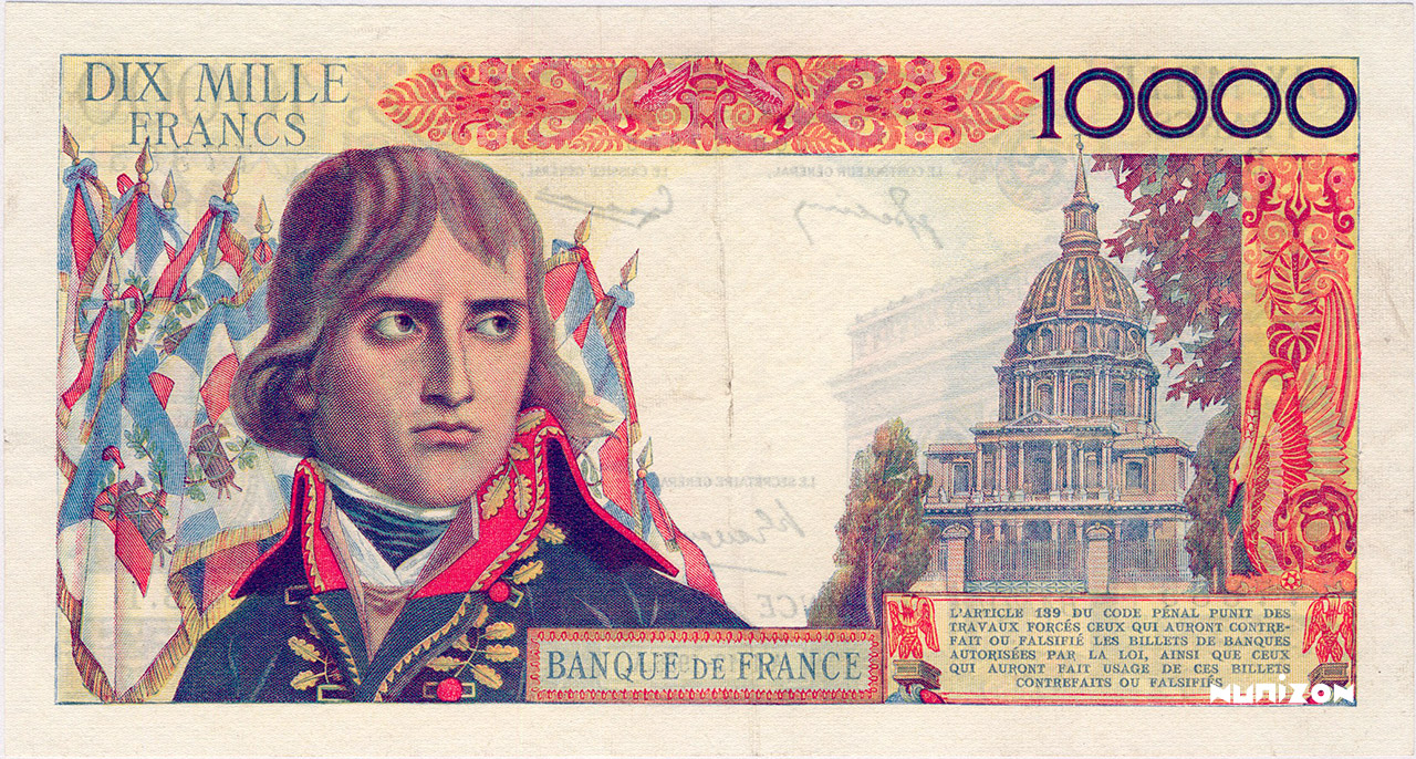 Banknote 10,000 francs type 1955 Bonaparte France | 1955 B.1 | Pick #136